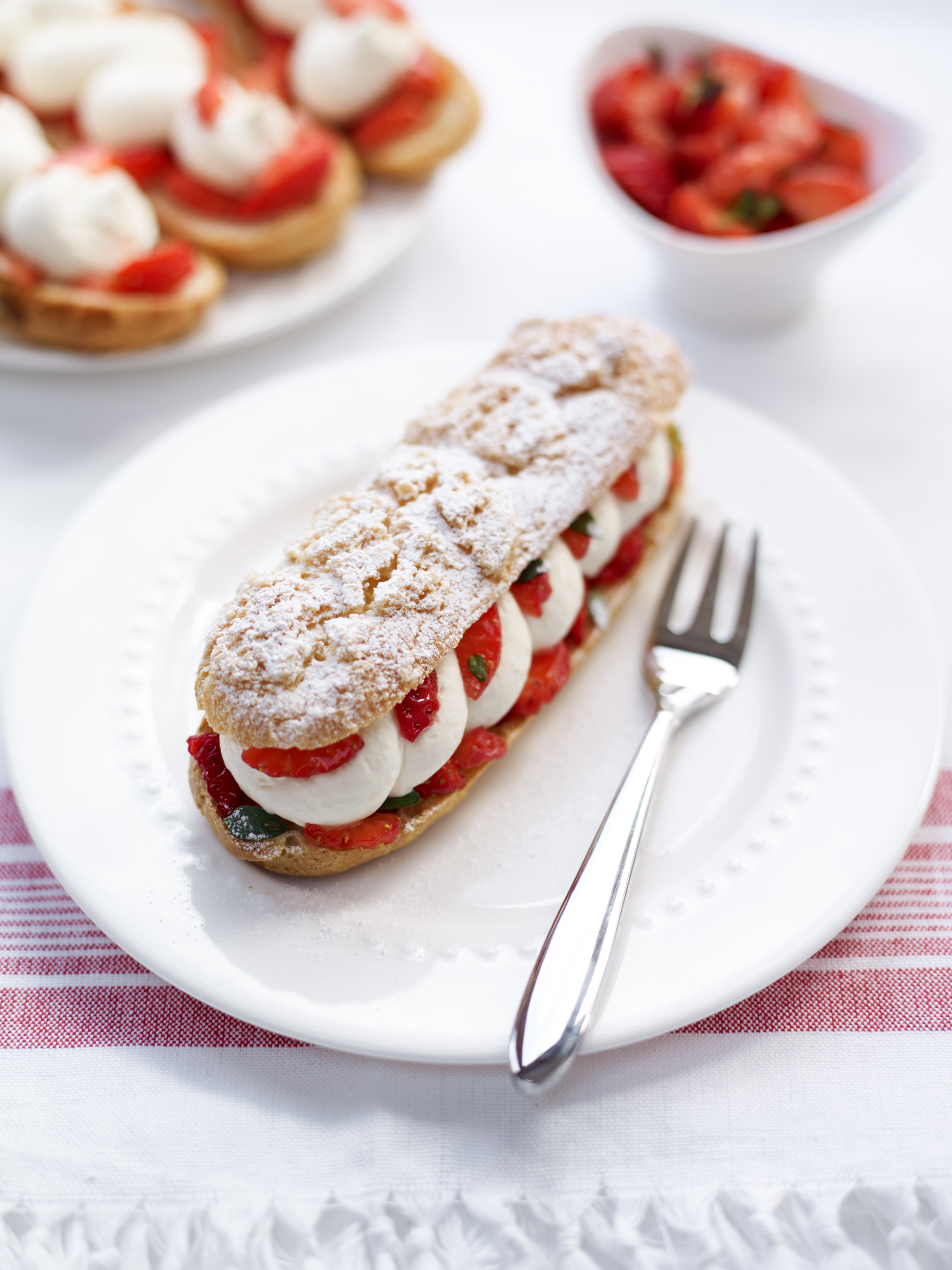 BerryWorld | Strawberry & Thyme Eclairs recipe