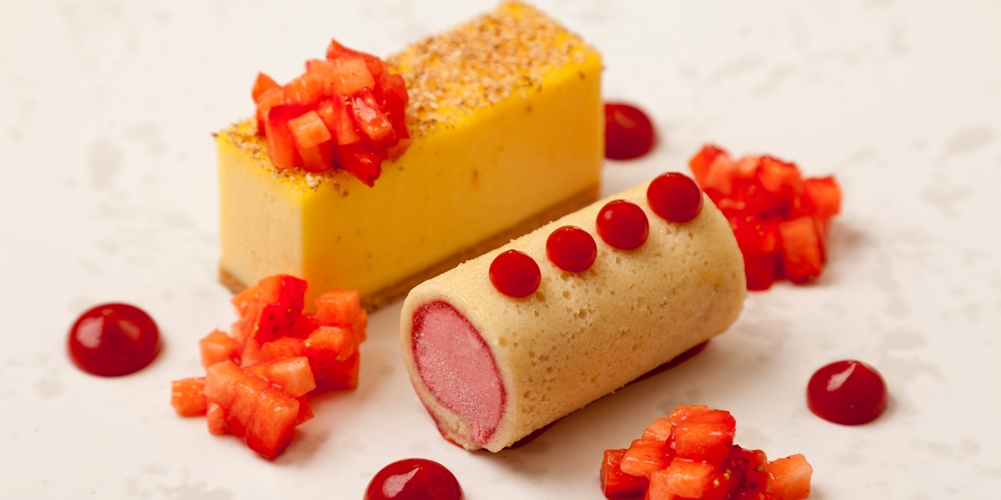 Egg Custard & Strawberry Arctic Roll recipe | BerryWorld